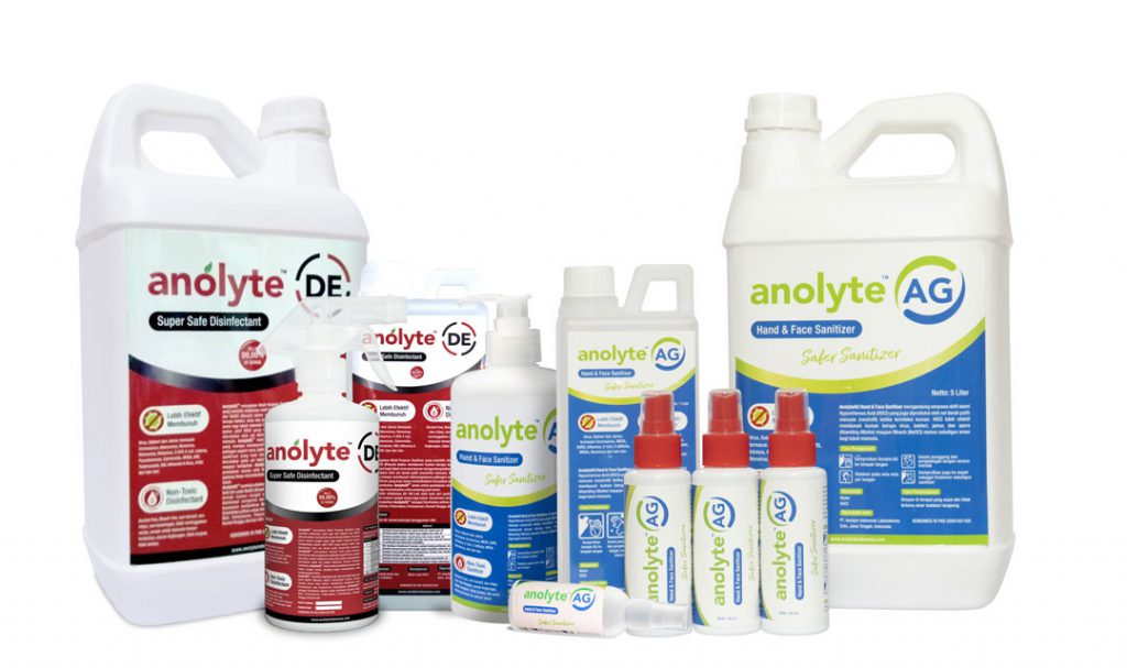 Anolyte AG | Disinfektan dan Antiseptik yang Aman Bagi Tubuh